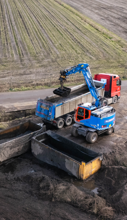 Baggeren watergangen boven Aa
